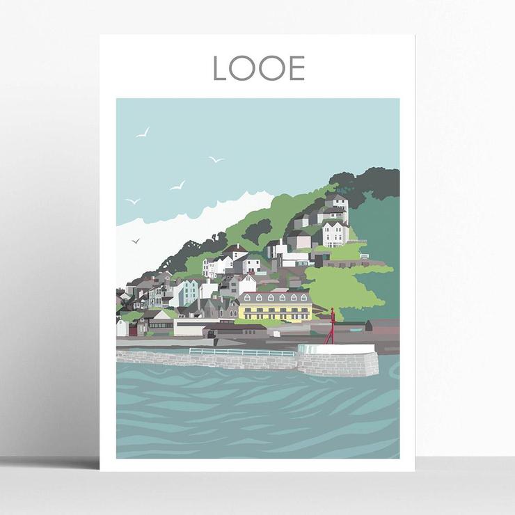 Looe, Cornwall Art Print – Loved By Lotus